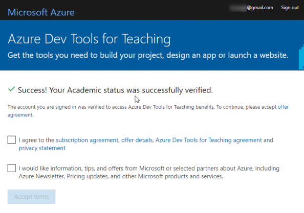 Azure Dev Tools for Teaching – Fanshawe CONNECTED